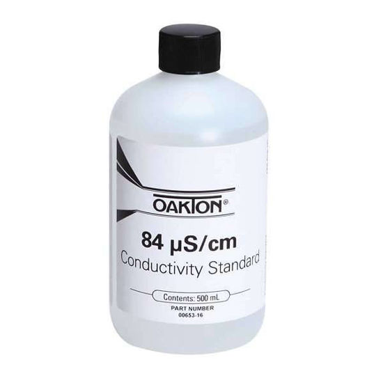 Oakton, Conductivity and TDS Standard, 84 μS; 500 mL - Product | John ...