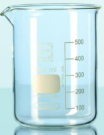 Beakers glass, DURAN®, low formDIN 12331. ISO 3819. With approximate ...