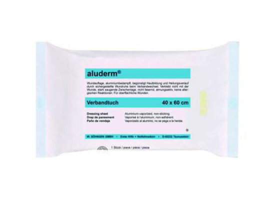 Dressing sheets aluderm®, sterilealuderm® with aluminium-vaporized ...