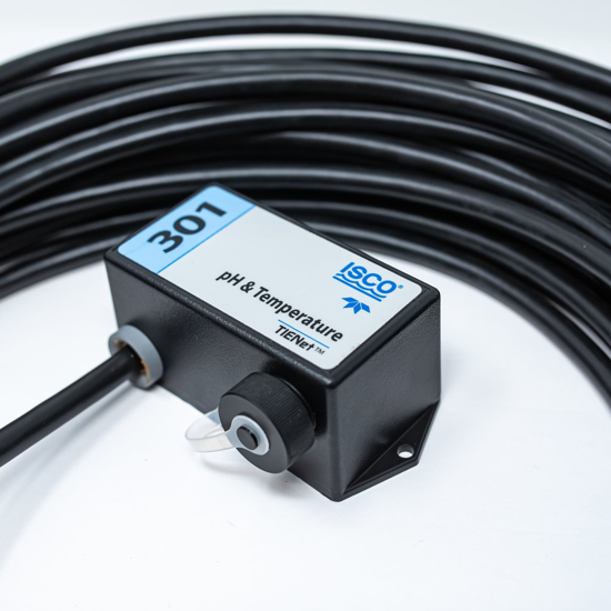 TIENet 301 pH and temperature sensor interface with 75 ft (23 m) long ...