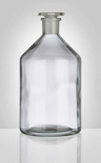 Bottle with sloping shoulder 2000 ml narrow neck, clear glass ...