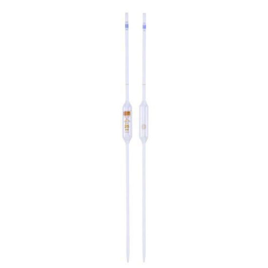 Volumetric pipette 25 ml, class A AR-clear soda glass, brown graduated ...