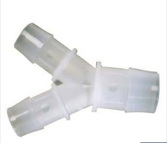 VWR Fitting PVDF Y-Connector Hosebarb Reducer 1/4" ID x 1/4" ID x 3/8 ...