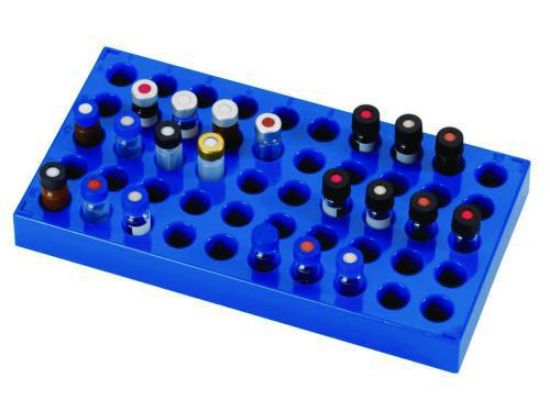 LLG Labware Vials Stand PP, Blue, for Up to 50 Vials, 1.5 mL, 200 x 105 ...