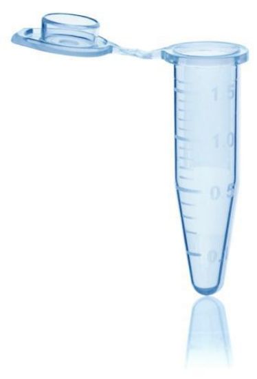 BRAND Reaction Vessels PP 1.5 ml BIO-CERT PCR Quality Blue with Lid ...