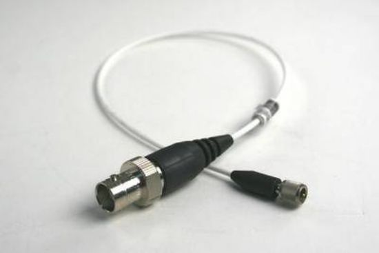 PCB General Purpose Coaxial Cable, White FEP Jacket, 1-ft, 10-32 Plug ...