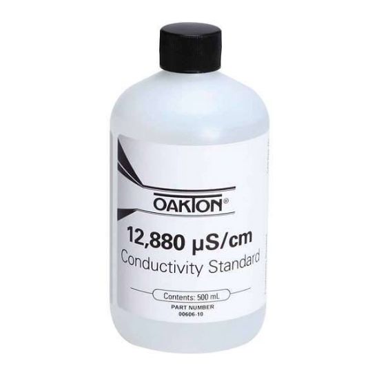 Oakton Conductivity and TDS Standard, 12,880 µS, 500 mL | John Morris Group