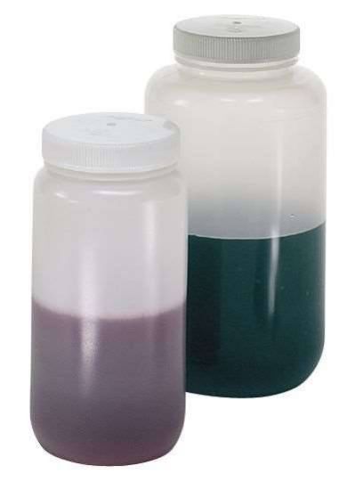 Cole-Parmer Wide-Mouth Polypropylene Bottle, 1 Gal (4 L), Polypropylene ...