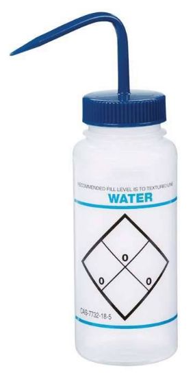 Cole-Parmer Essentials Safety Wash Bottle, LDPE, 500mL, deionized water ...
