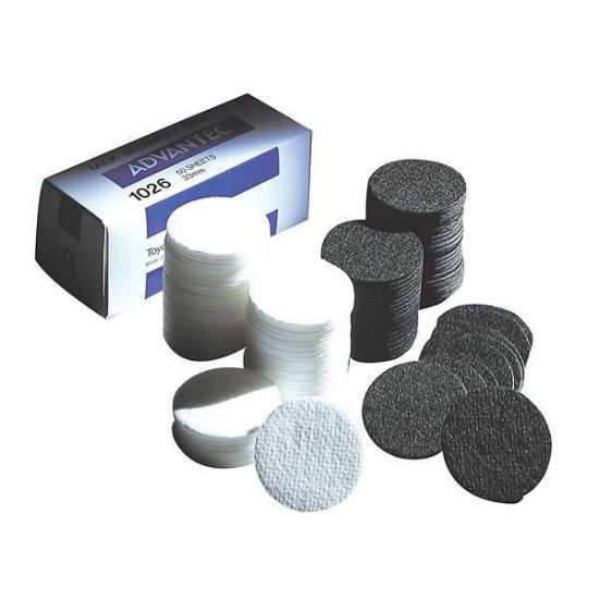 Advantec Milk Sediment Discs, 33 mm, Black, 50/pack | John Morris Group