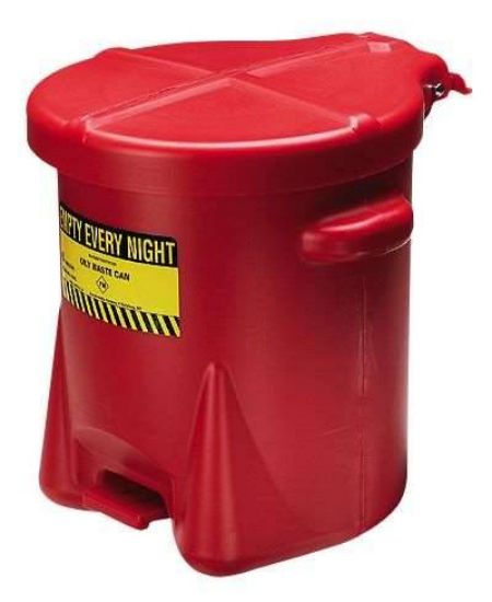 Eagle Combustible Waste Container HDPE, 6 Gallon, Safety Waste Can ...