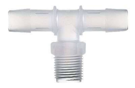 VWR Male Pipe Branch Tee Adapter, Polyethylene, 1/2" × 1/2", 10 Pack ...