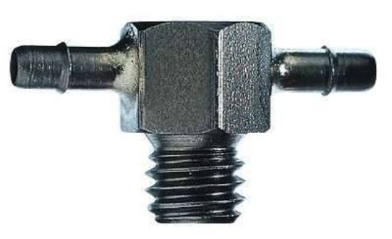 VWR Tee Fitting 10-32 UNF Male x 1/8" Hose Barb Stainless Steel | John Morris Group