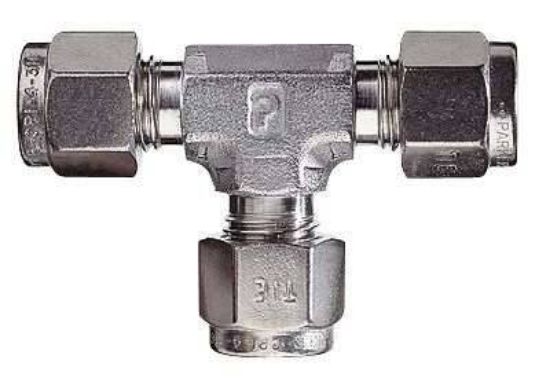 Cole-Parmer Parker Hannifin Compression Union Tee Adapter 3/4" x 3/4 ...