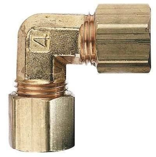 Masterflex Brass Elbow, 3/8" x 3/8", 220 psi, Chemical Resistant | John ...