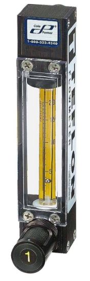 Masterflex 65 Mm PTFE/Glass Flowmeter With Valve Hydrogen 42 Std LPM ...