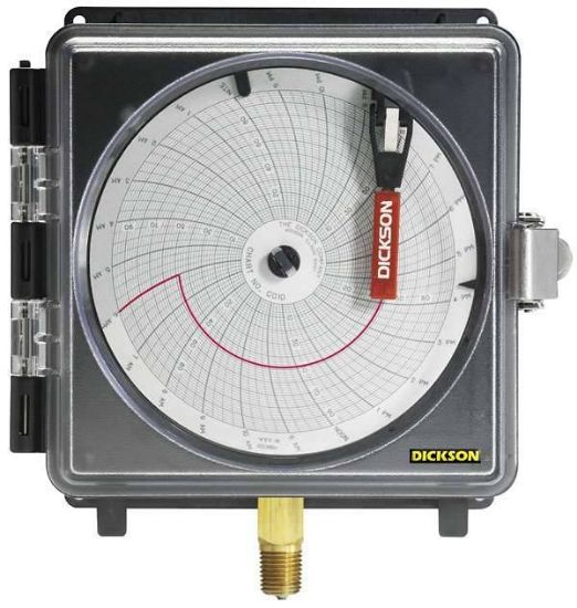 Dickson CRT RCD 8IN PRS 0-300PSI 7-DAY Pressure Chart Recorder | John ...
