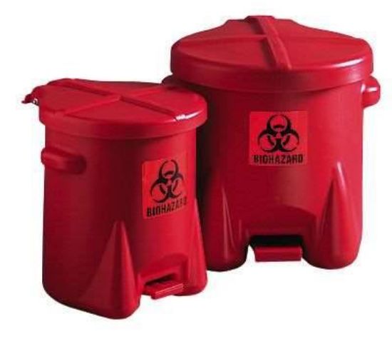 Eagle 943BIO Red Biohazard Waste Can, 6-Gallon | John Morris Group