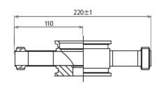 Atago Straight Type Screw 1S with Blanking Plate (Fitting for Inline ...