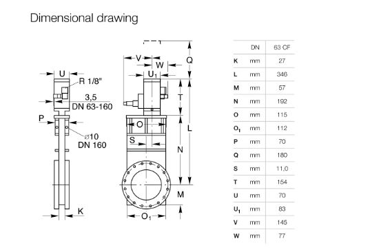 Leybold UHV Gate Valve DN 160 ISO-F Electropneumatically Operated ...