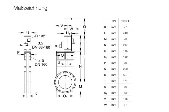 Leybold Gate Valve DN 100 CF EP Stainless Steel Body 24 V/DC | John ...