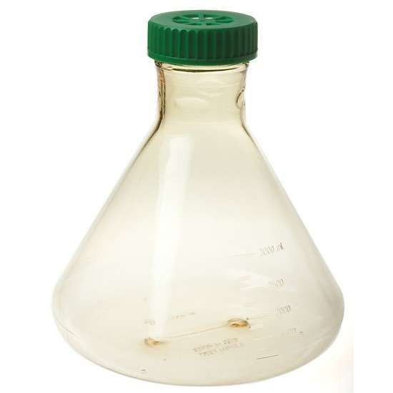 CELLTREAT Scientific Vented Sterile Fernbach Flask with Plain Bottom, 3 ...