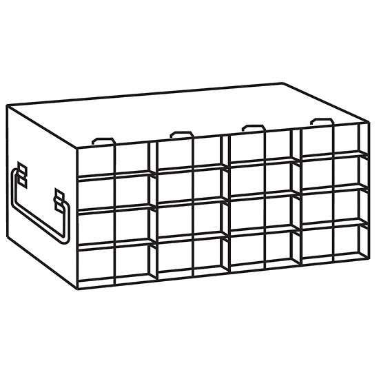Cole-Parmer PolarSafe RDP44A Upright Freezer Rack for 96 Deep-Well ...