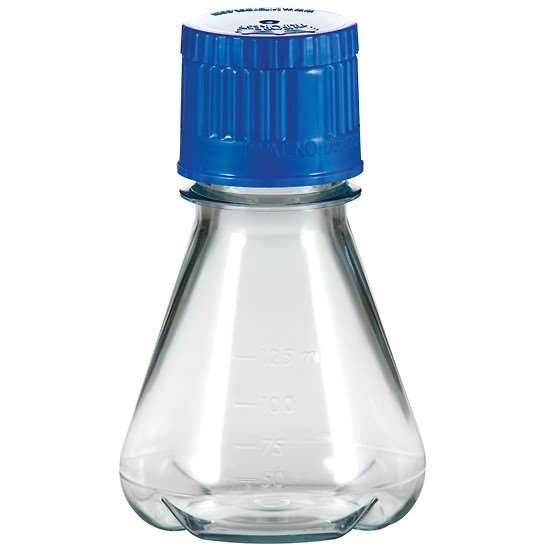 TriForest Polycarbonate Baffled-Base Sterile Erlenmeyer Shaker Flask ...