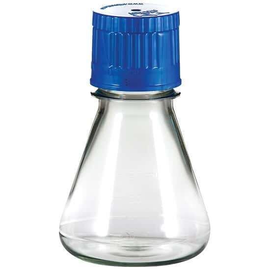 TriForest Polycarbonate Flat-Base Sterile Erlenmeyer Shaker Flask 125 ...