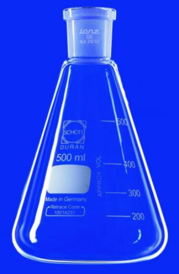 Erlenmeyer-Flasks with Conical Joint, Cap. ml 500 Socket NS 29/32 ...