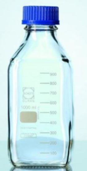 DWK Life Sciences DURAN Square Shape Bottle, 250 ml, with Screw Cap and ...