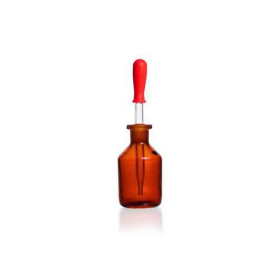DWK Life Sciences DURAN Dropping Bottle, 50 mL, Amber Glass, with Glass ...