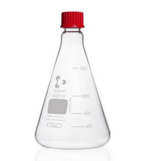 DWK Life Sciences DURAN Erlenmeyer Flask with Screw Cap, 1000 ml | John ...