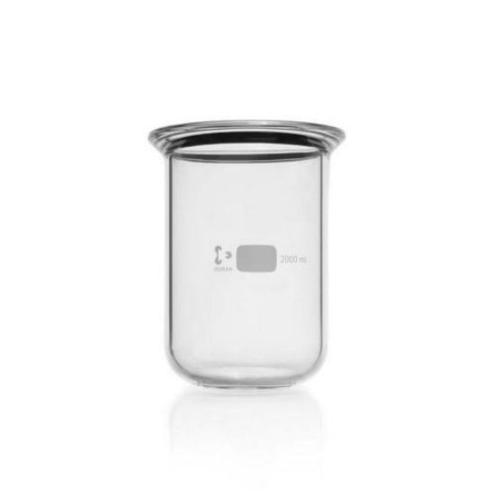 DWK Life Sciences DURAN Flat Flange Beaker, DN 120, 2000 mL, Without ...