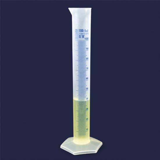 ISOLAB Measuring Cylinder 500 ml, Tall Form PP, Class B, Blue Scale ...
