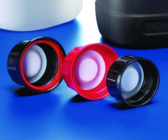 Kautex Textron Light Cap Black PP PTFE Cup-Shaped Liner Tamper-Evident ...