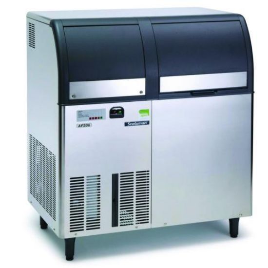 Flake ice machine AF 103 AS 108 kg/24h power, stainless steel air ...