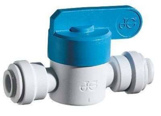VWR John Guest PPSV040808W Speedfit Ball Valve, Straight 1/4" OD ...