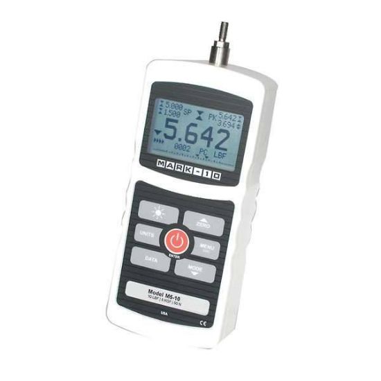 Mark-10 M5-100 Digital Force Gauge, 100 lb / 50 kg / 500 N Capacity ...