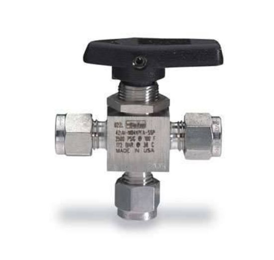 Masterflex Parker Hannifin 2A-MB2XPFA-SSP Stainless Steel Three-Way ...