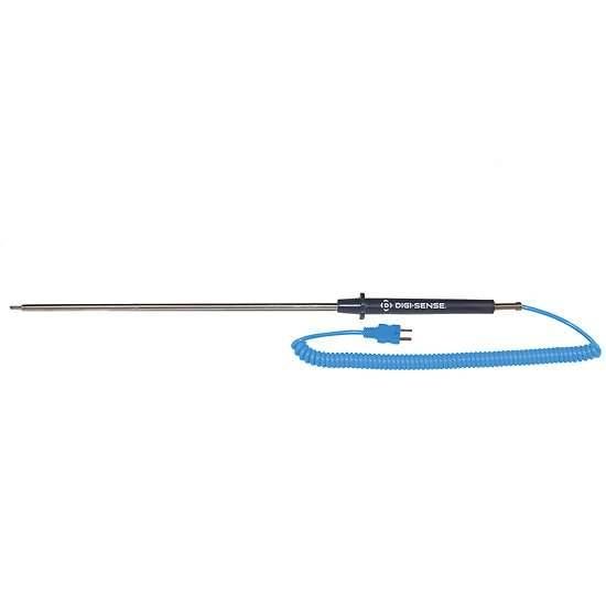 Digi-Sense Type T Extra-Long Stainless Steel Probe with Mini Connector ...
