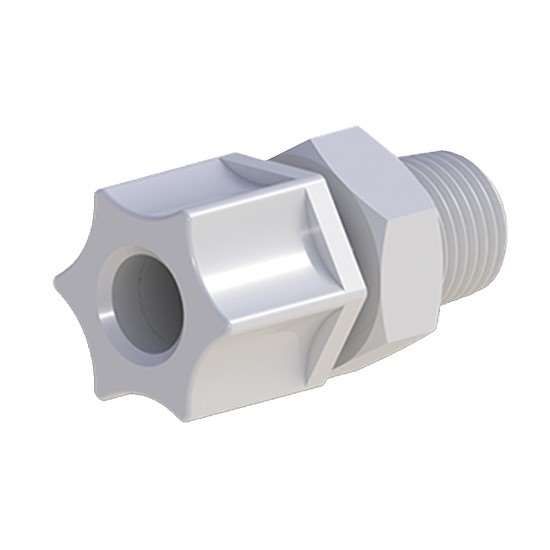 Cole-Parmer VapLock Tubing Adapter 3/8" OD Tubing x 1/4" NPT(M ...