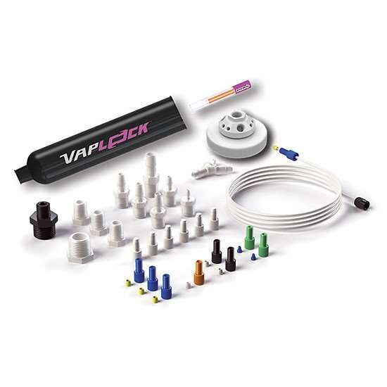 Cole-Parmer VapLock Solvent Waste Kit PP 100-415 1x1-2 NPTF 3x1-4 NPTF ...