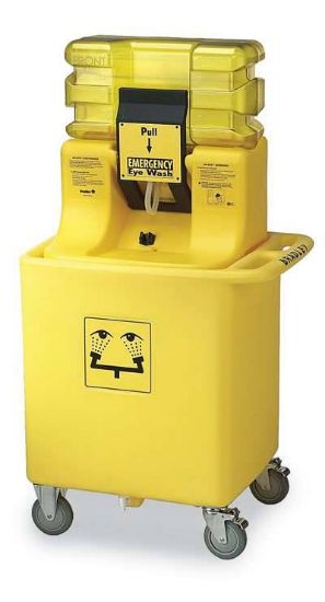 Bradley Optional Waste Cart for On-Site Portable Eyewash, 56-Gallon ...