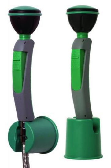 B-Safety Hand-Operated Eye Shower, One Head, Vertical, Wall & Bench ...