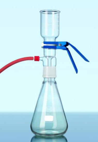 Filtration appartus, complete, with PTFE insert and clamp, can be used ...