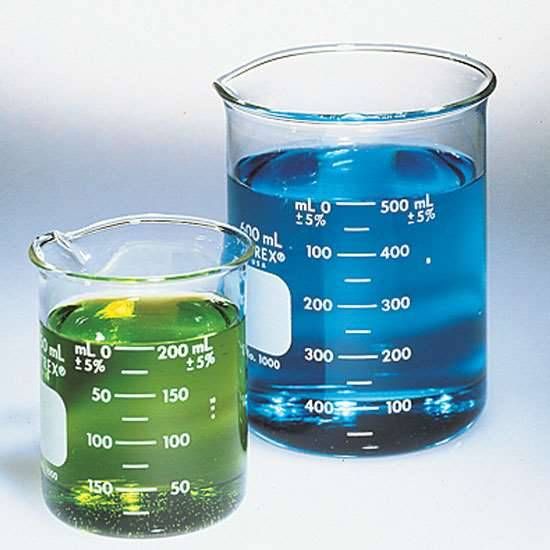 Pyrex, Brand 1000 Griffin Low-Form Beaker, 1000-1L, 1000 mL, 6/pk ...