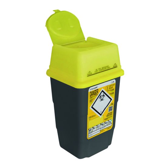 Hospidex nv SHARPSAFE 5th Generation Disposal Container, 1.8 L ...