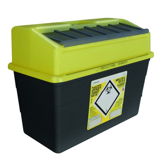 Hospidex nv SHARPSAFE 5th Generation Disposal Container, 24 L ...