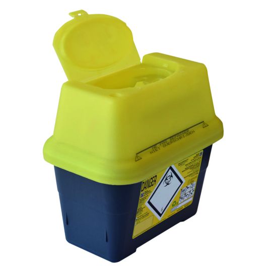 Hospidex nv SHARPSAFE 5th Generation Disposal Container, 2 L ...